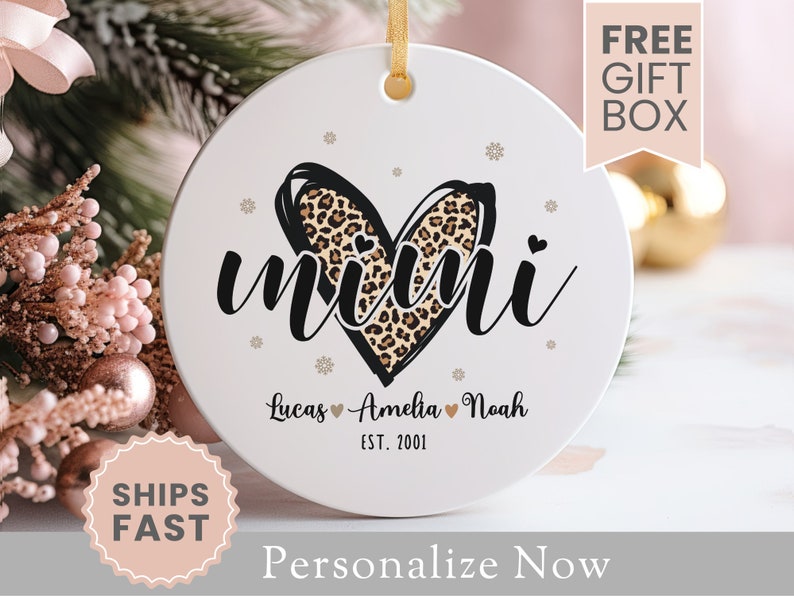 Personalized Mimi Ornament Gift for Mimi Christmas Ornament Christmas ...