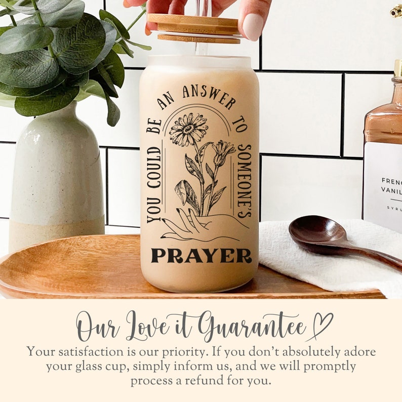 Personalized Religious Frosted Glass Cup Gift for Christian Affirmation ...