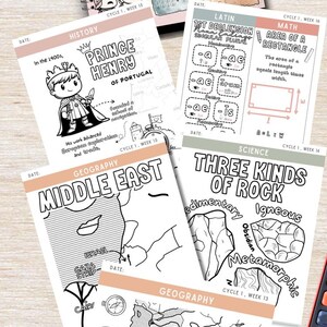 CC Cycle 1 Coloring Book Gift for CC Tutor Resource Classical ...