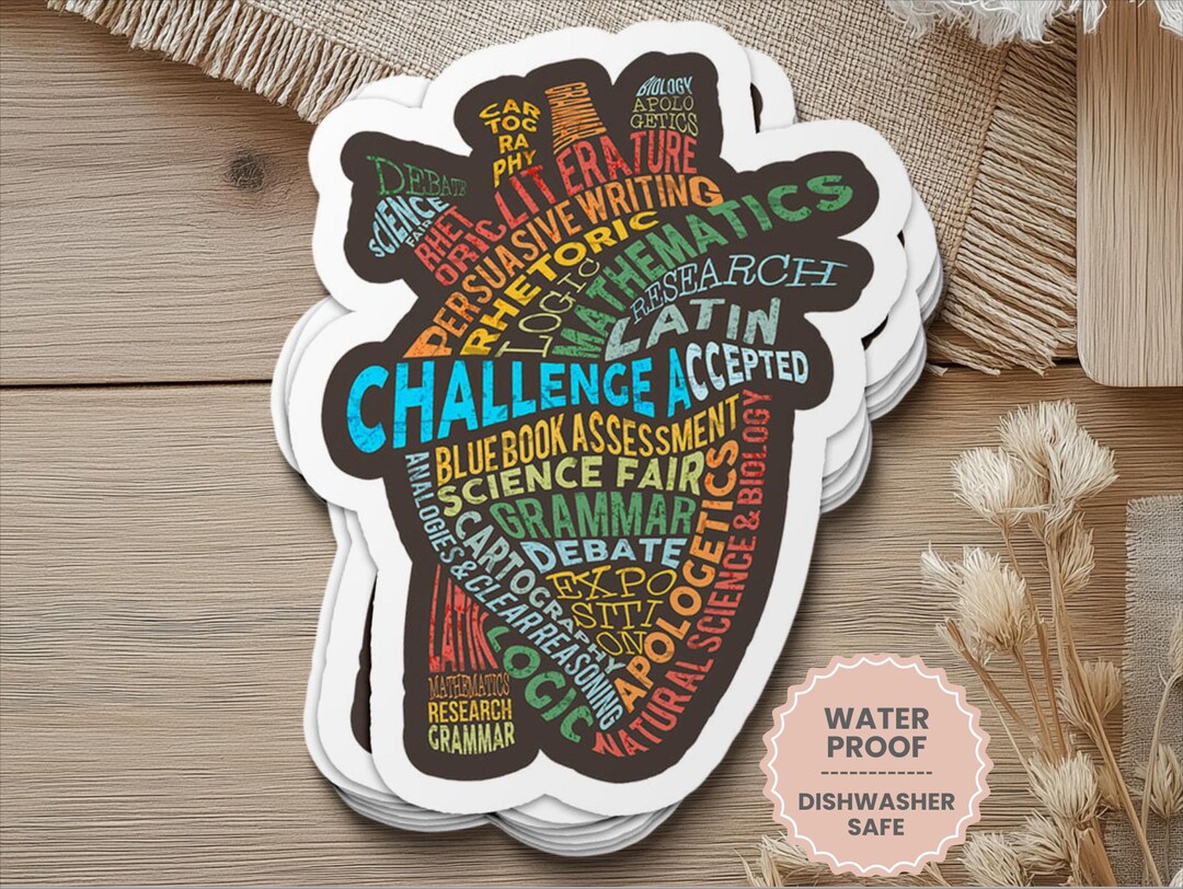 CC Challenge Accepted Vinyl Sticker Gift for CC Student CC Year End ...