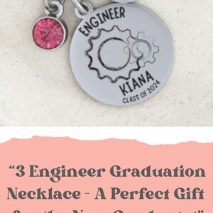 Personalized Engineer Graduation Necklace for Engineering Graduate Gift ...