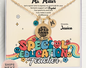 Personalized Special Education Teacher Bracelet Gift for Special Ed ...