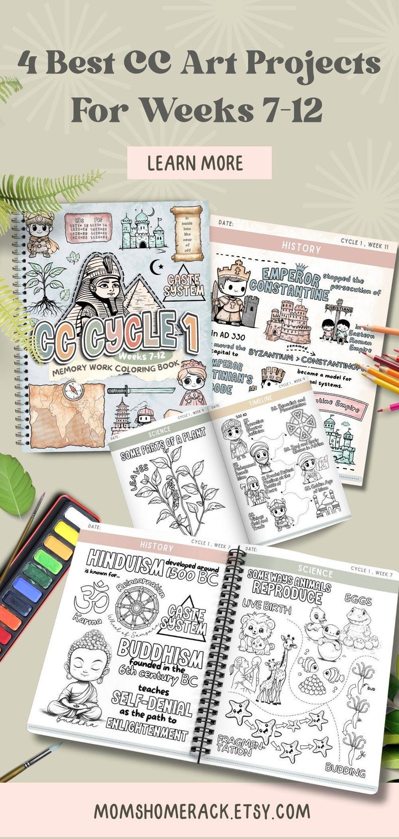 CC Cycle 1 Coloring Book Gift for CC Tutor Resource Classical ...