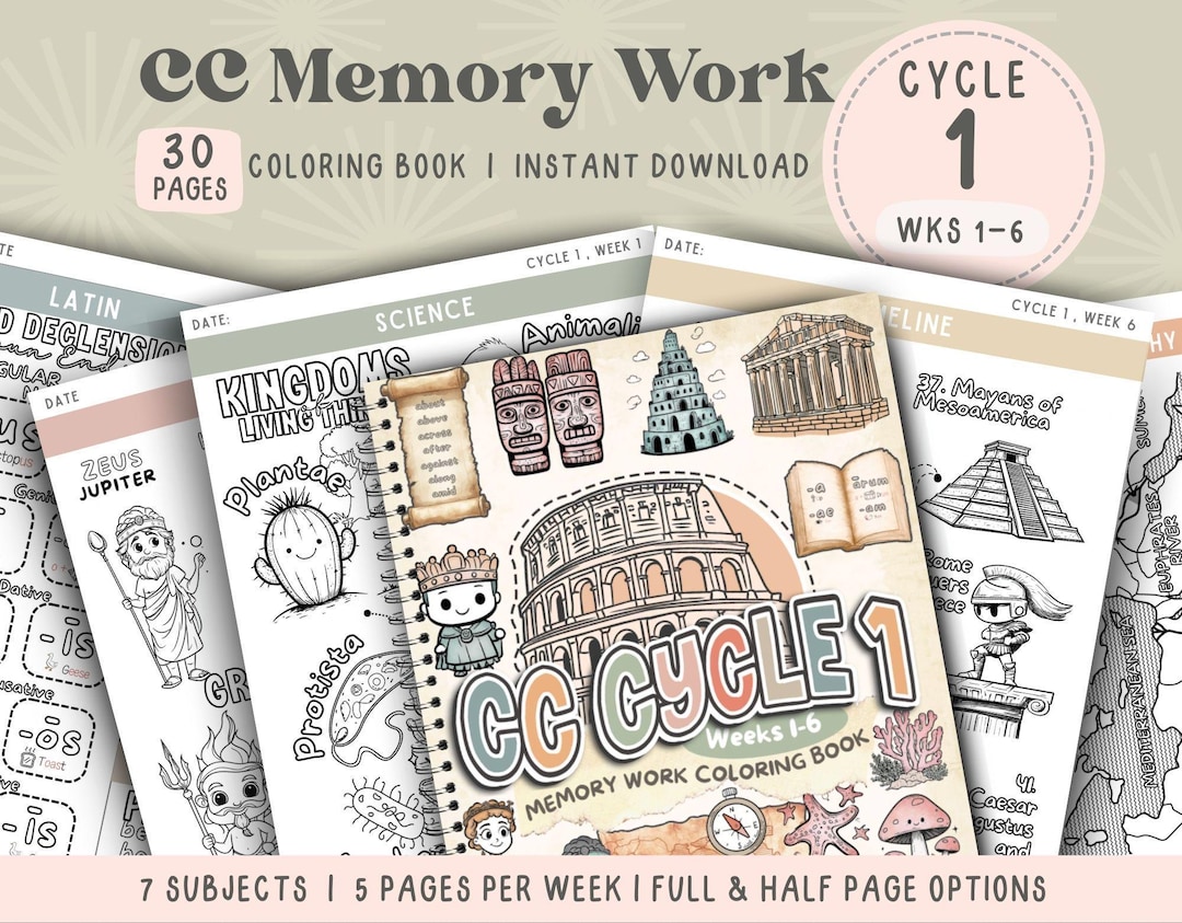 CC Cycle 1 Coloring Book Gift for CC Student Classical Conversations ...