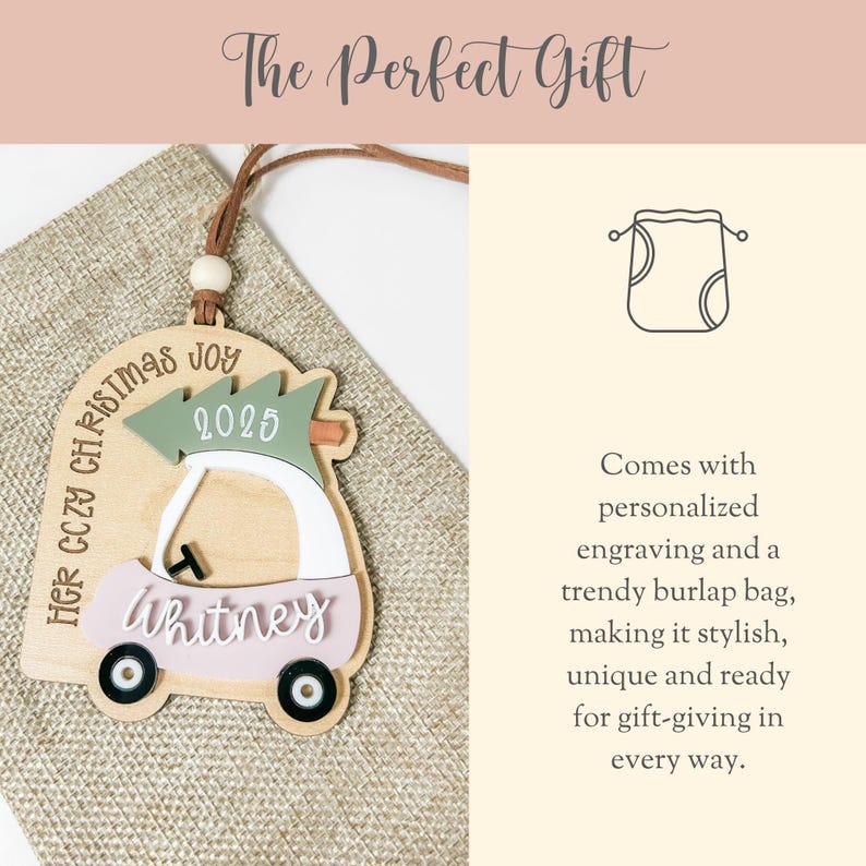 Personalized Girl Christmas Ornament Gift for Toddler Girl Laser ...