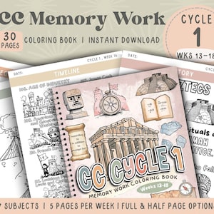 CC Cycle 1 Coloring Book Gift for CC Tutor Resource Classical ...