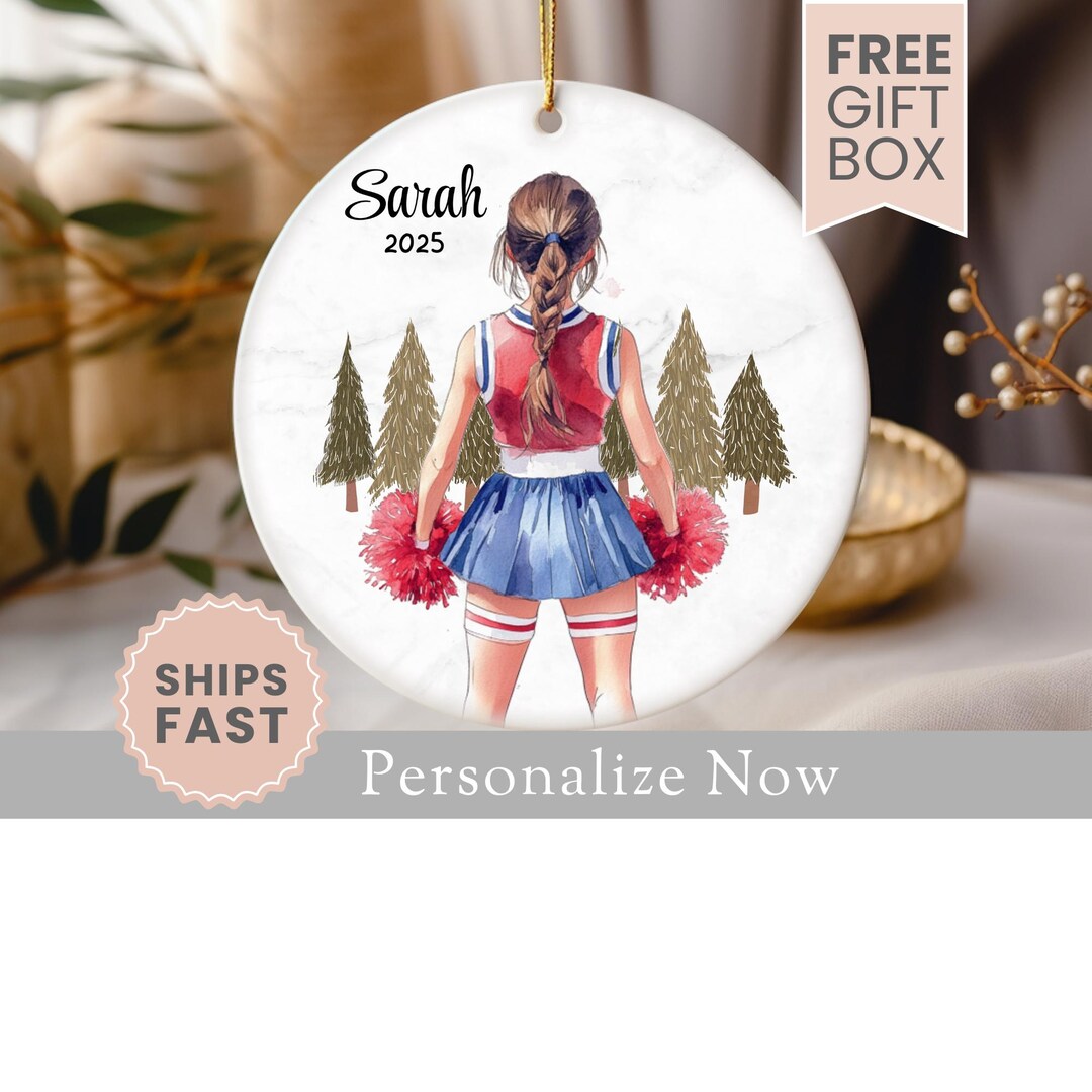 Personalized Cheerleader Ornament Gift for Cheerleader Keepsake ...