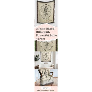 Personalized Bible Verse Woven Blanket Gift for Christian Tapestry ...
