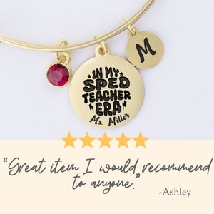 Personalized Special Education Teacher Bracelet Gift for Special Ed ...