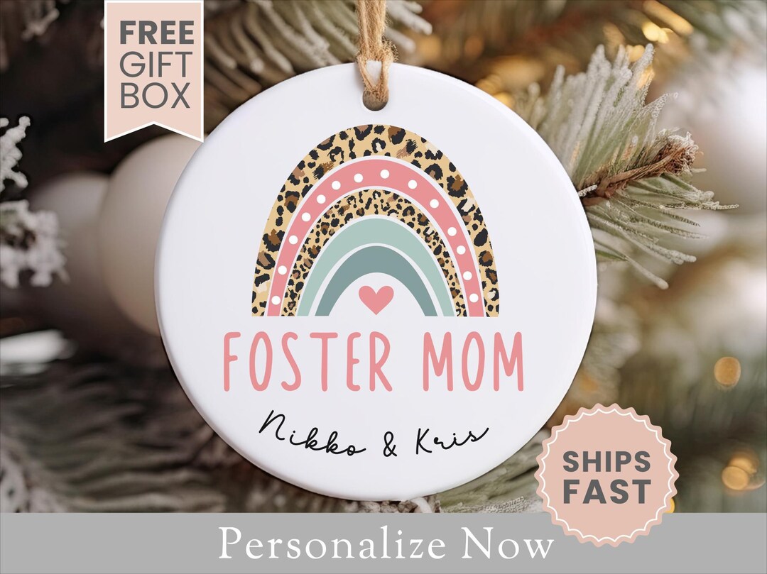 Personalized Foster Mom Ornament Gift for Foster Mom Christmas Ornament ...