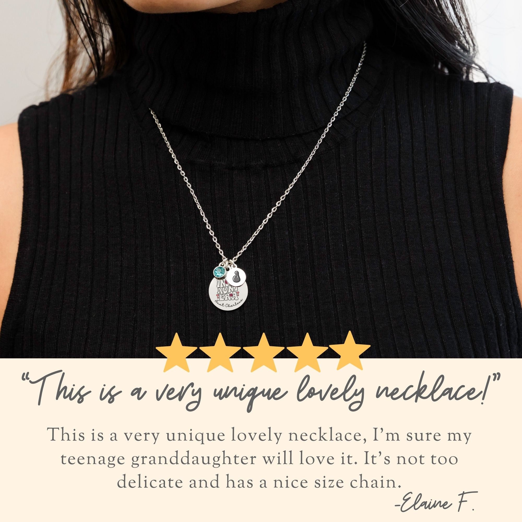 Personalized Aunt Necklace Gift for Aunt Jewelry for Mothers Day Auntie ...