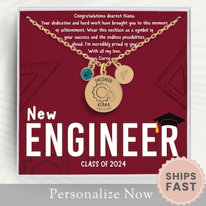 Personalized Engineer Graduation Necklace for Engineering Graduate Gift ...