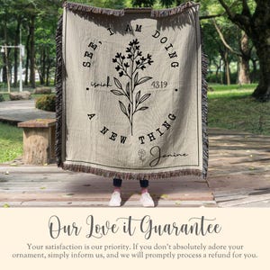 Personalized Bible Verse Woven Blanket Gift for Christian Tapestry ...