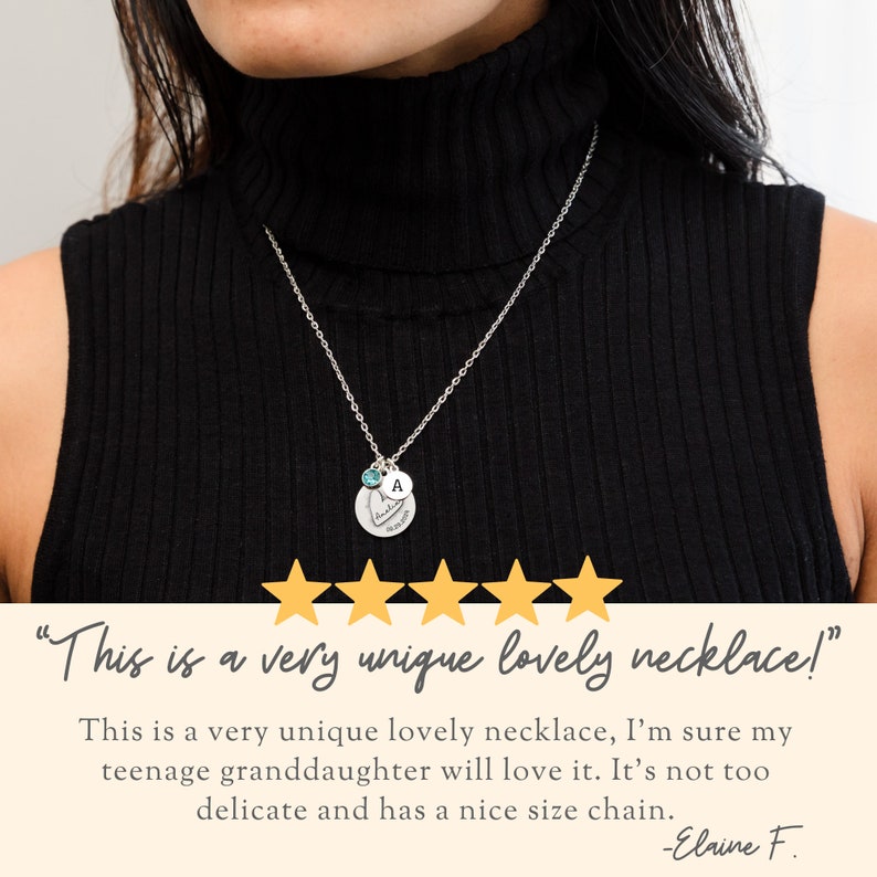 Personalized New Mom Birthstone Necklace Gift for New Mom Necklace ...