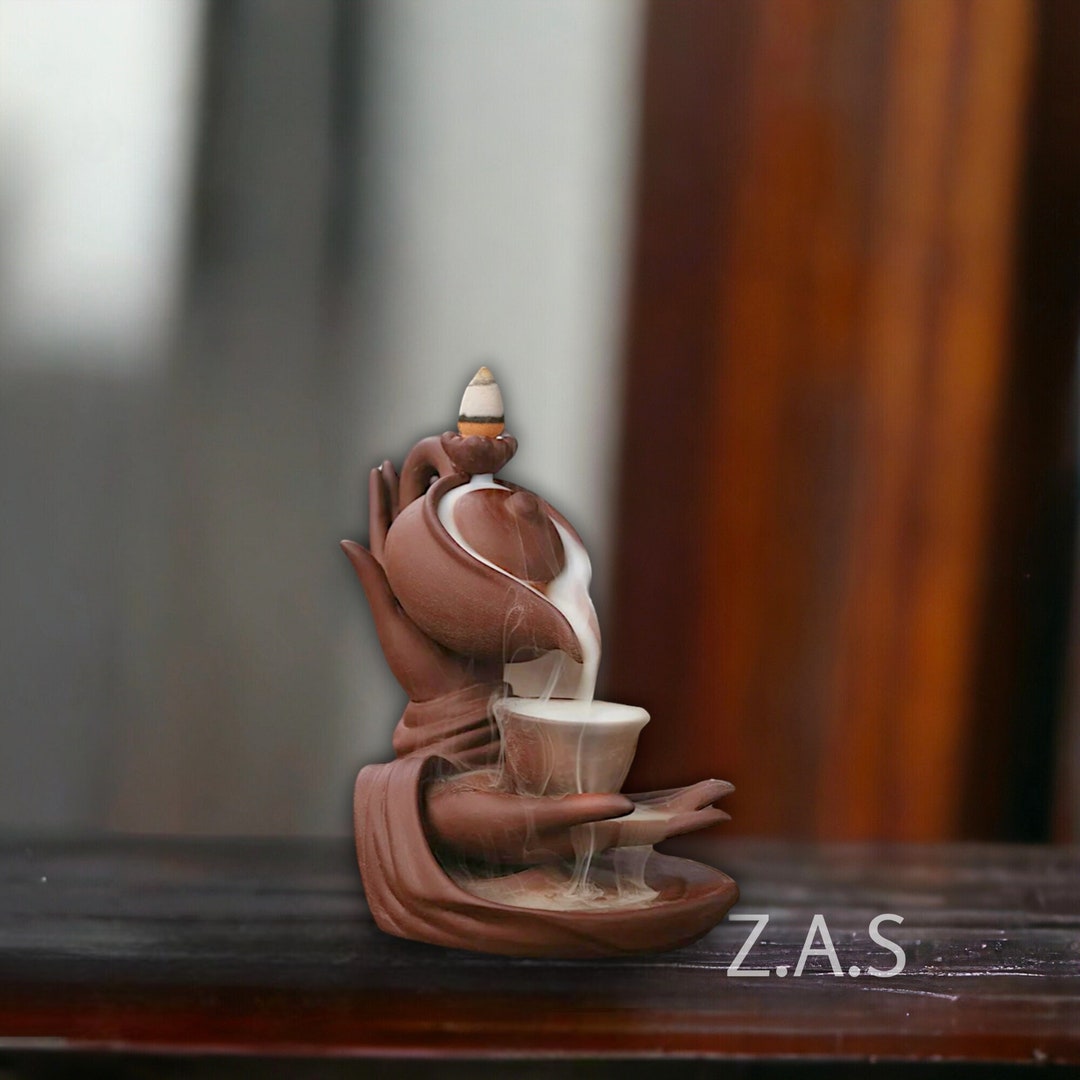 Buddha's Hand Hanging Pot Reflux Incense Burner Creative Teapot ...