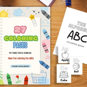 27 Printable Alphabet Coloring Pages, Preschool Coloring Pages, Abcs ...