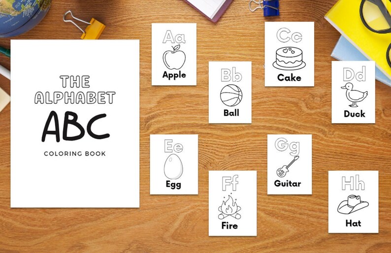 27 Printable Alphabet Coloring Pages, Preschool Coloring Pages, Abcs ...