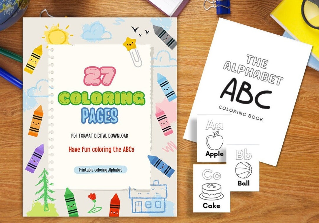 27 Printable Alphabet Coloring Pages, Preschool Coloring Pages, Abcs ...
