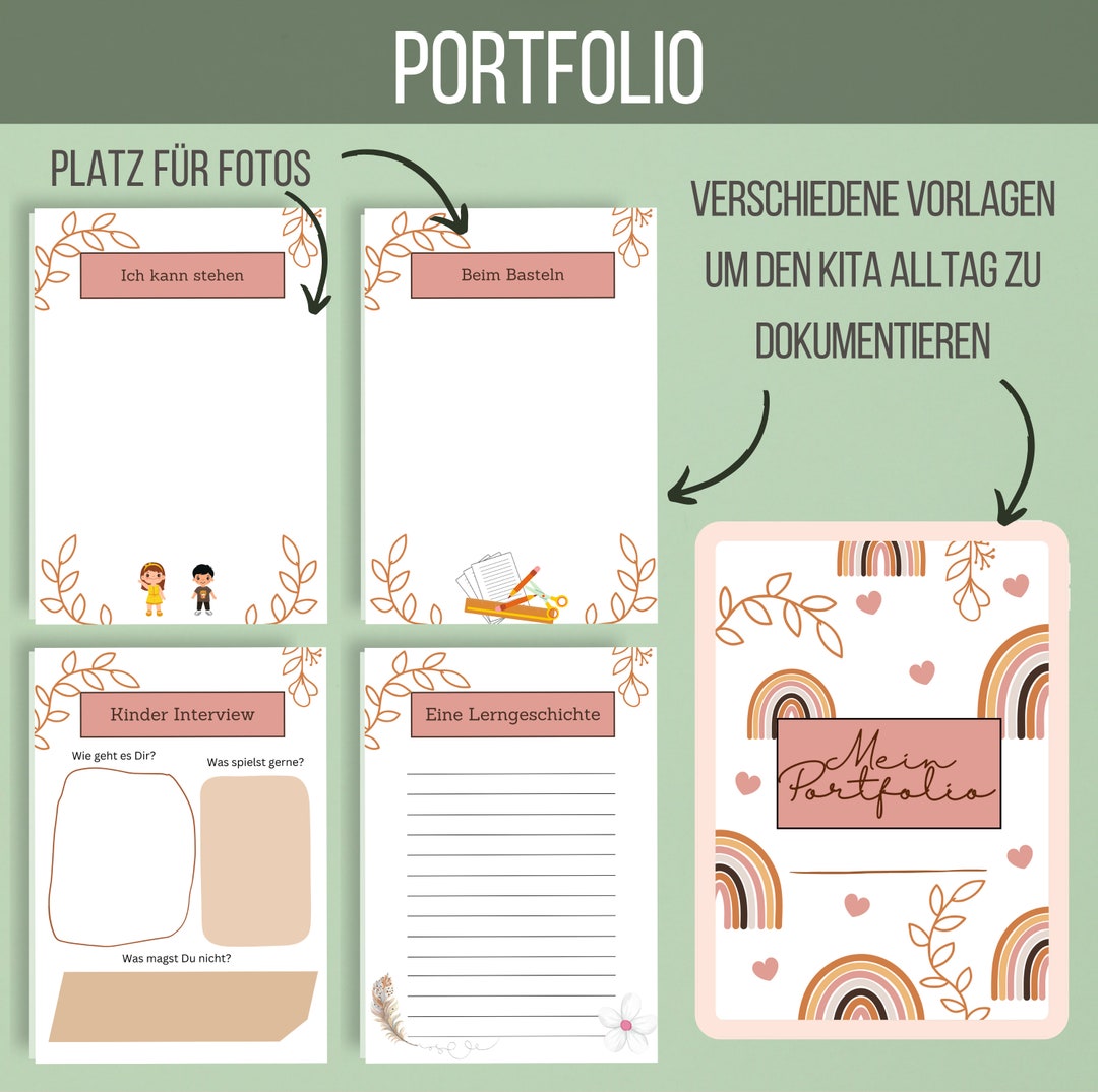 64 Portfolio Templates Documentation Kita for Educators templates Crib ...