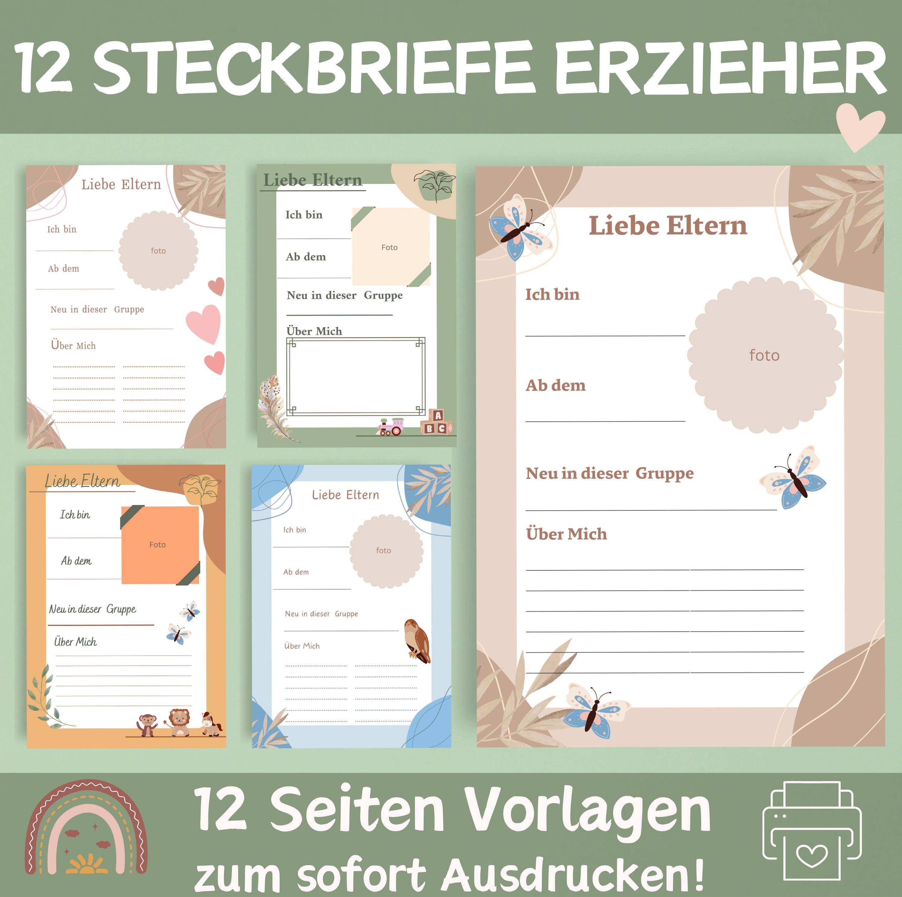 4 Profile Templates for Educators | Profiles for Daycare/nursery ...