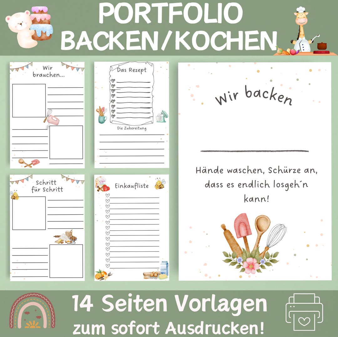 Baking and Cooking Portfolio | Kindergarten Portfolio | Nursery ...