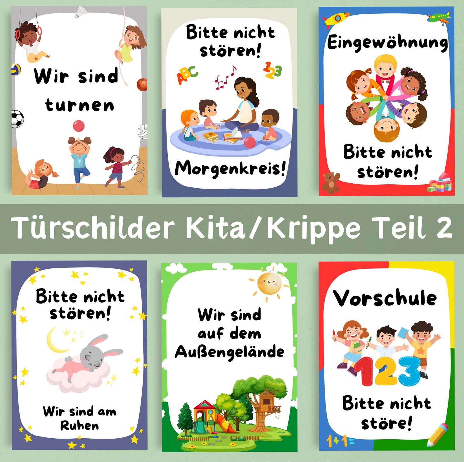 6 Daycare Notices | Nursery Notices | Templates for Educators | Daycare ...