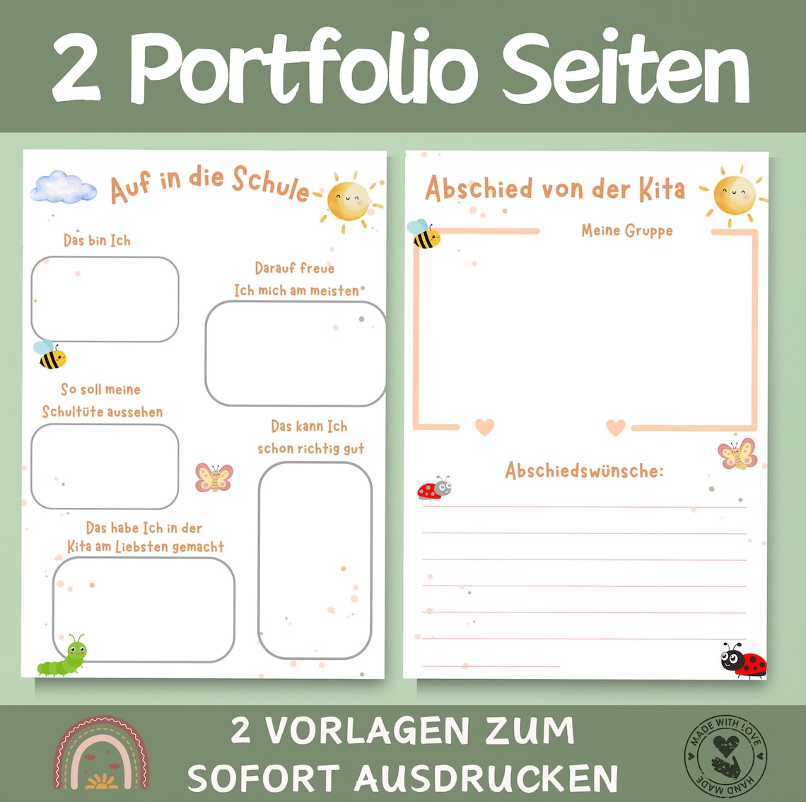 Portfolio Im Kindergarten Vorlagen