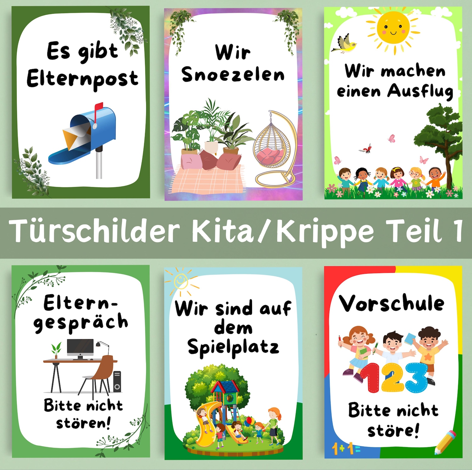 6 Daycare Notices | Nursery Notices | Templates for Educators | Daycare ...