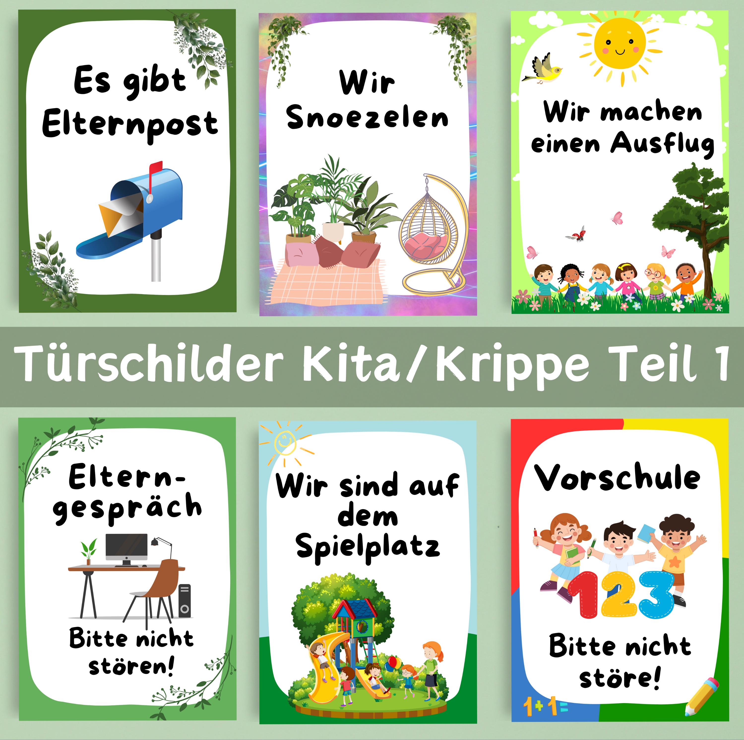 6 Daycare Door Signs Nursery Door Signs Templates for Educators Daycare ...