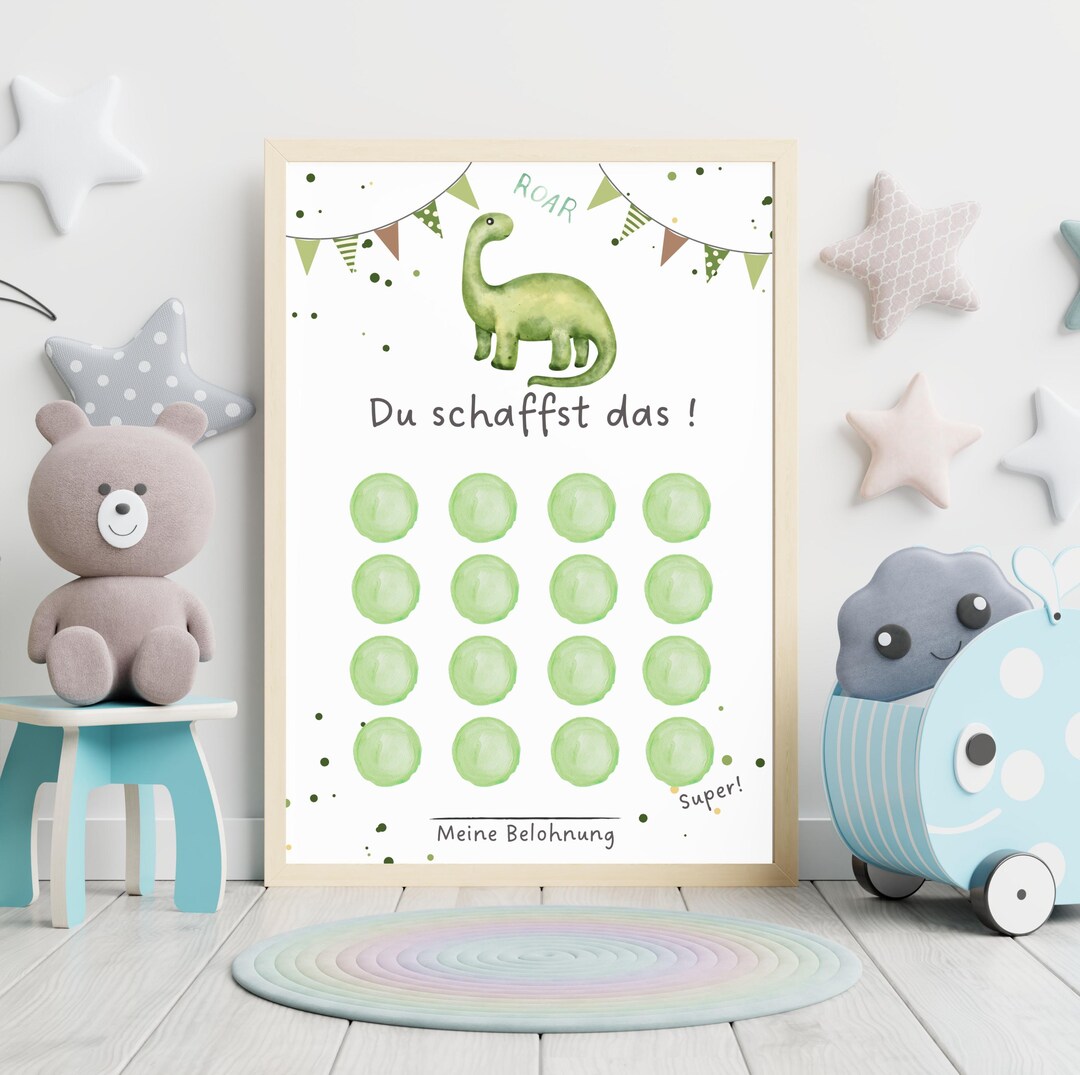 Dinosaur Reward Chart | Reward System for Children | Printable Reward ...
