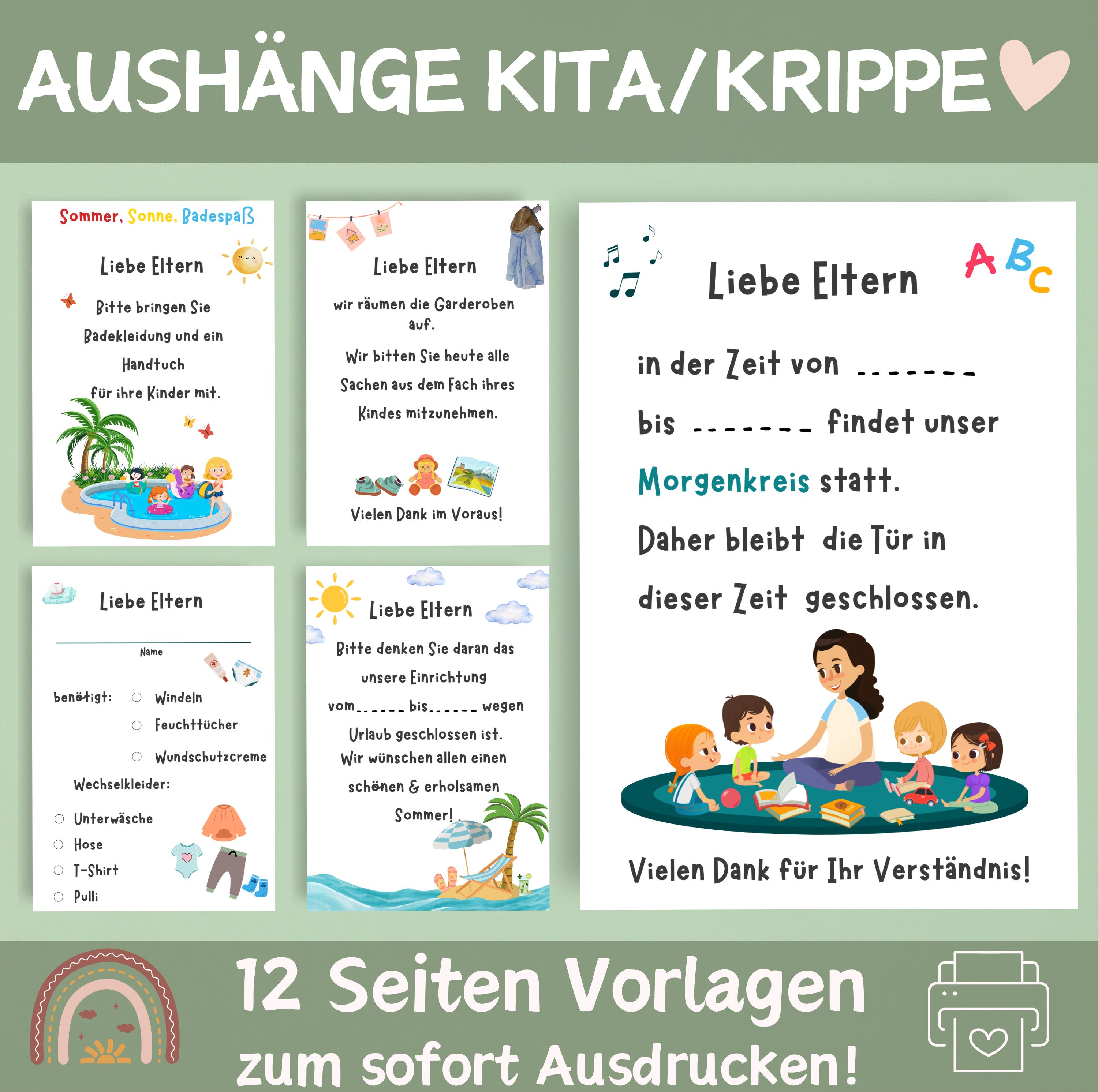 6 Daycare Door Signs Nursery Door Signs Template for Educators Template ...