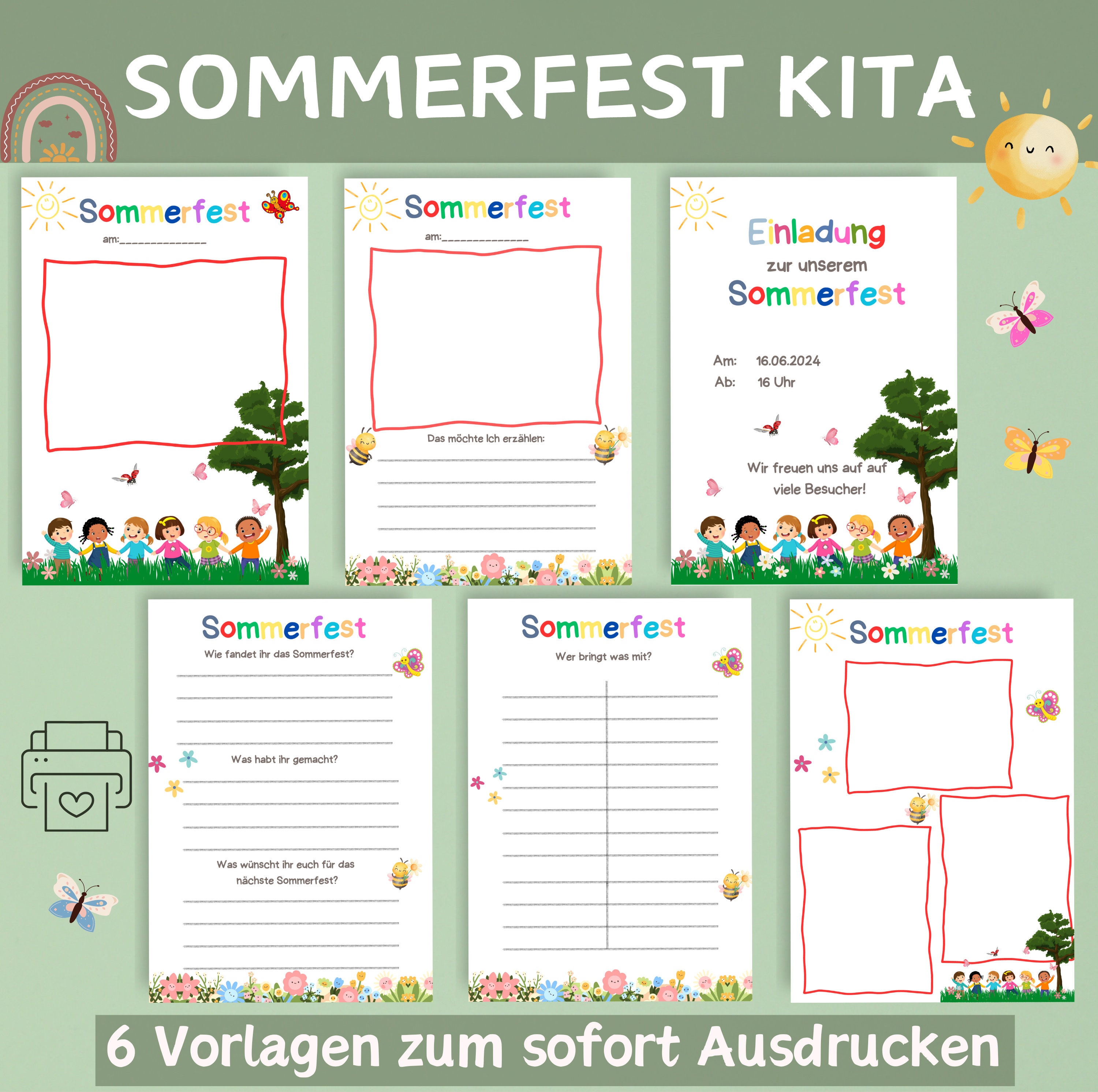 Portfolio Templates for Educators Preschool Children Portfolio ...