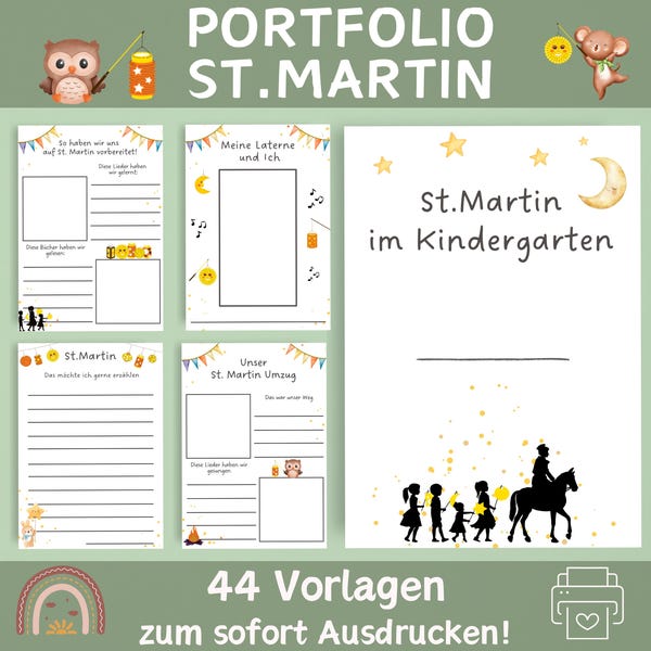 St. martin portfolio vorlage - Etsy.de