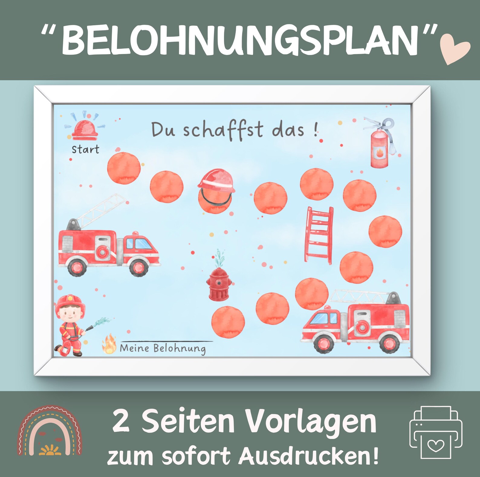 Reward Chart | Reward System for Children | Printable Reward Plan ...