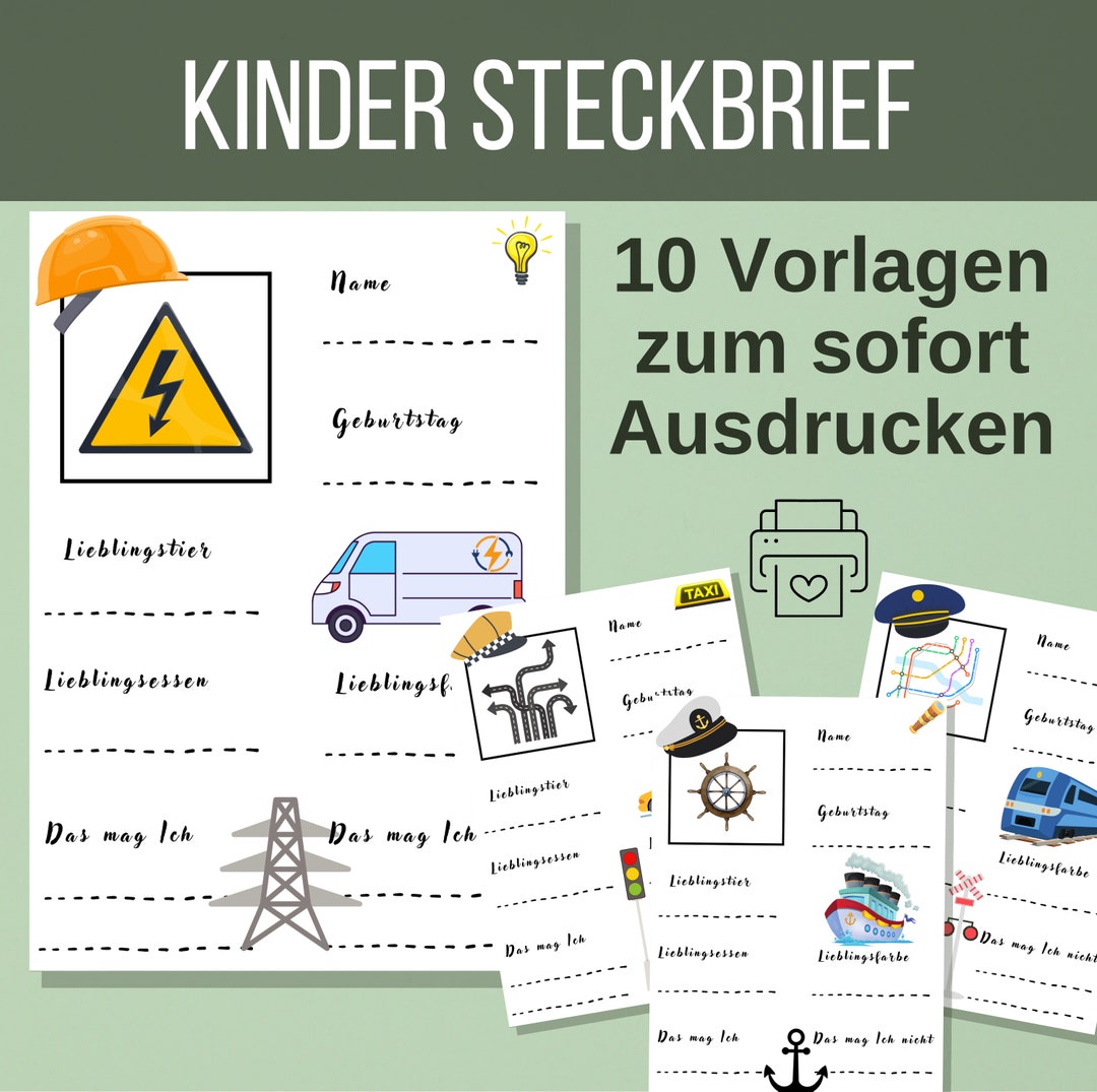 Profile Template for Educators Templates for Children's Profiles ...