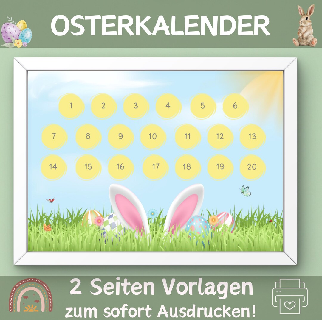 Easter Calendar | Templates for Educators | Portfolio Templates ...