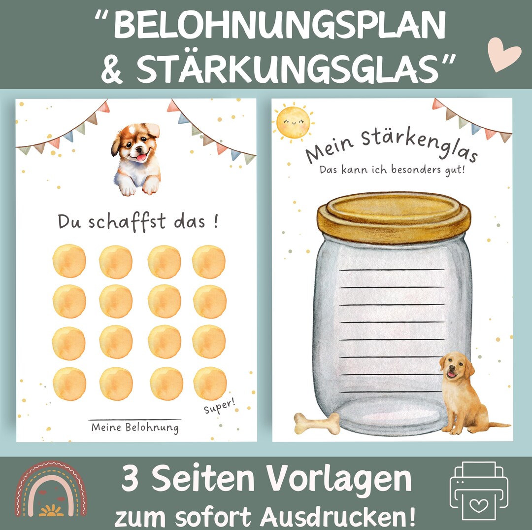 Dog Reward Chart | Dog Reward Table | Reinforcement Chart for Toddlers ...