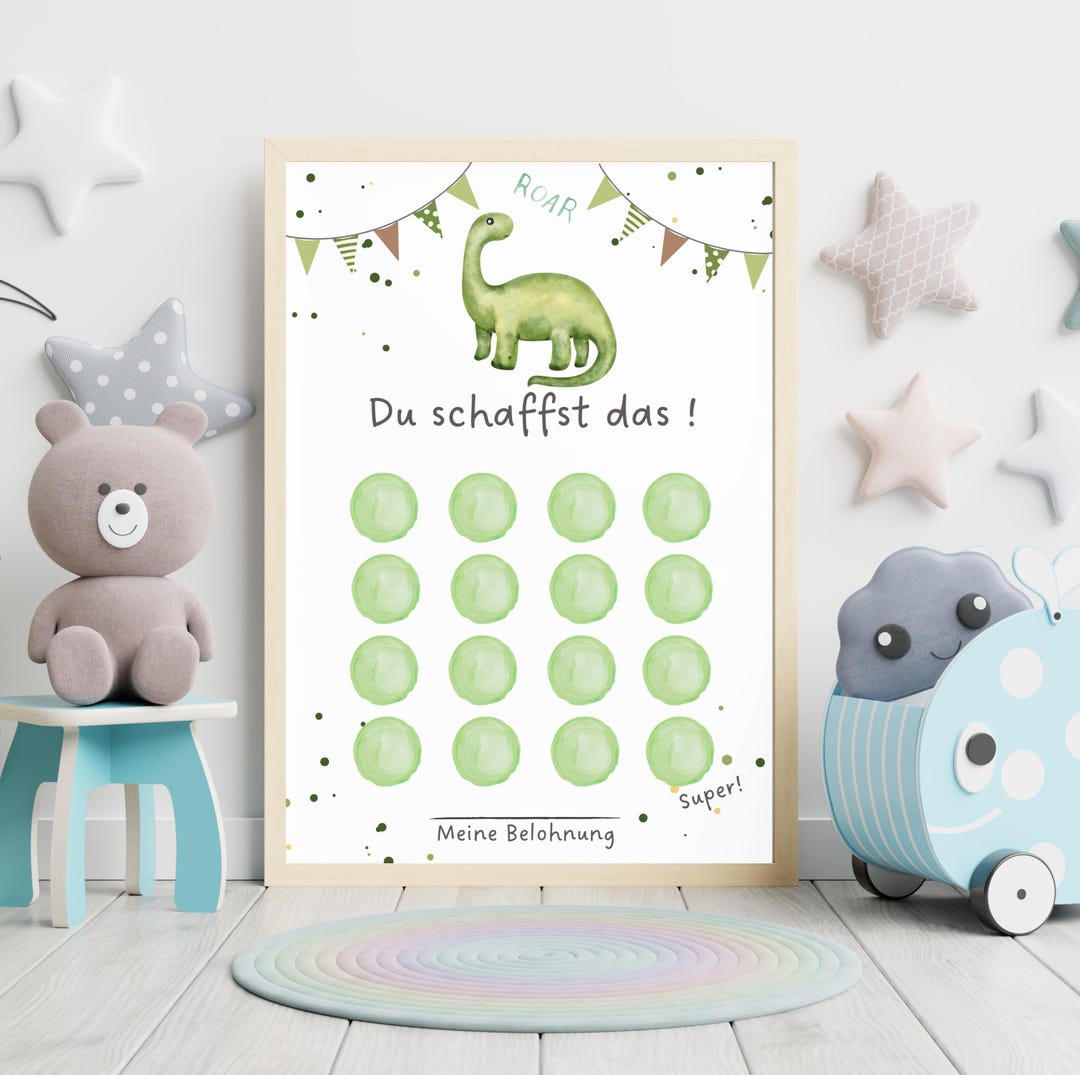 Dino Reward Chart | Reward System for Children | Dino Reward Plan ...