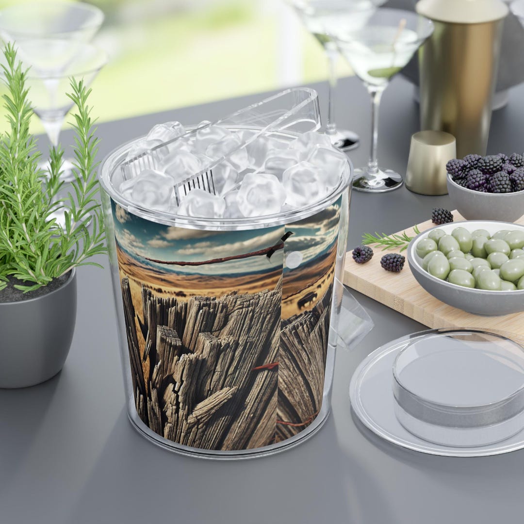 Rustic Ice Bucket, Perfect for Weddings, Parties, and Rustic Decor ...