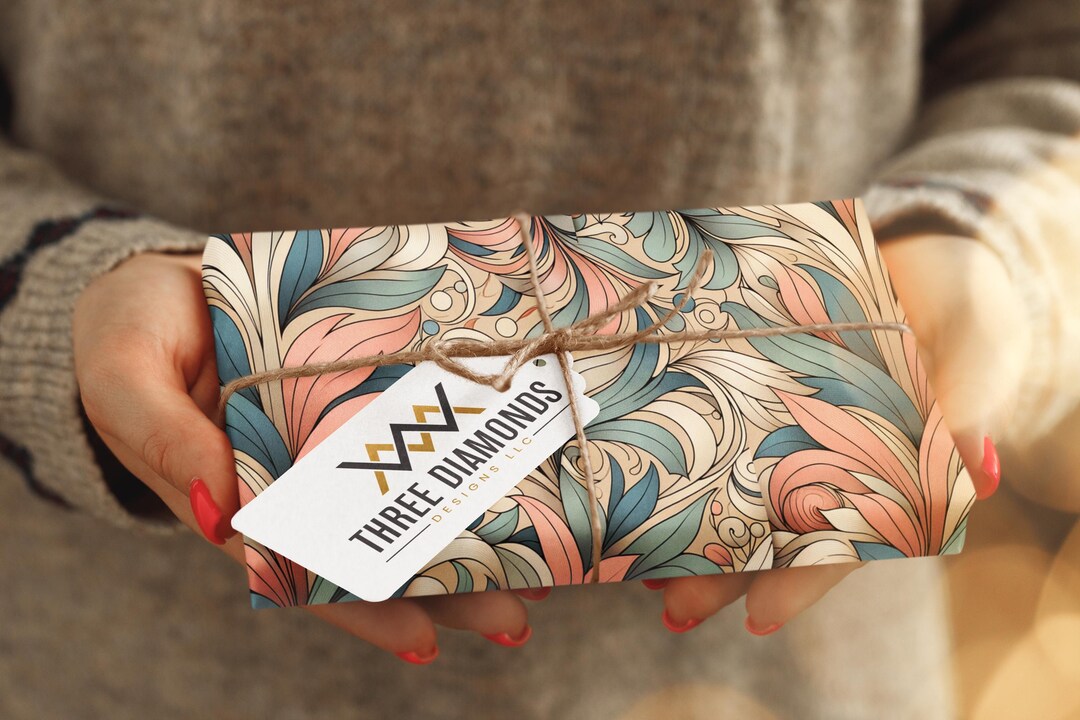 Floral Pastel Wrapping Paper, Flower Gift Wrap, Elegant Gift Wrap ...
