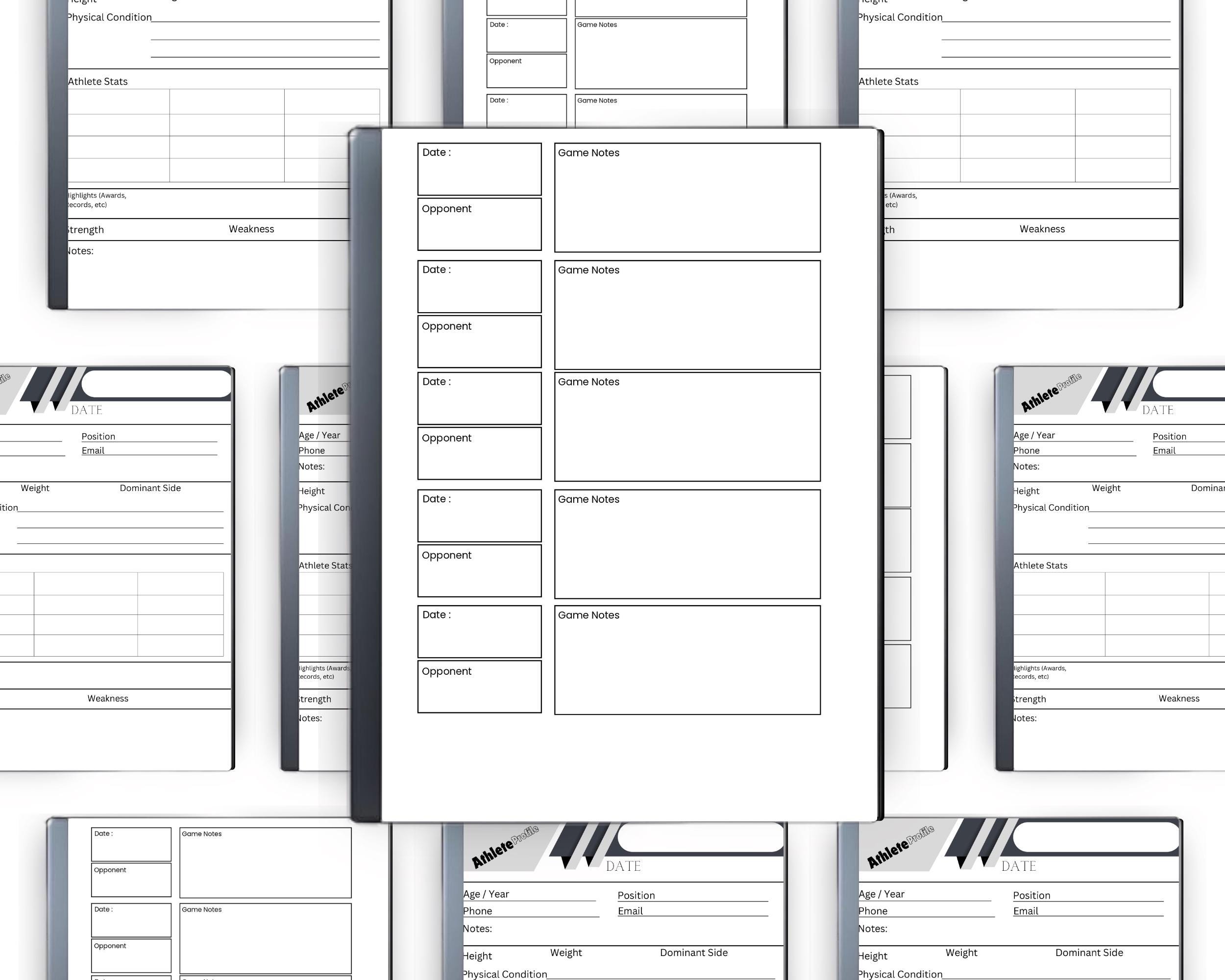 Athlete Profile Templates, Scouting Templates, Templates for Remarkable ...