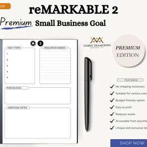 Small Business Goal Planner | Digital Template | Compatible With ...