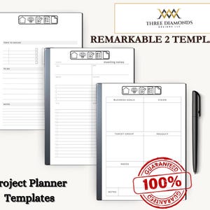 The Perfect Digital Project Planner, Templates for Remarkable, Vision ...