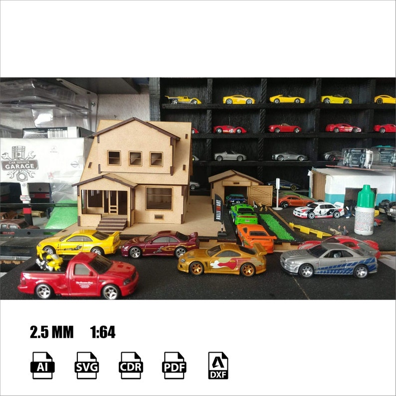 Archivo Digital Toretto House Fast Furious Diorama Vector 2.5 MM - Etsy ...