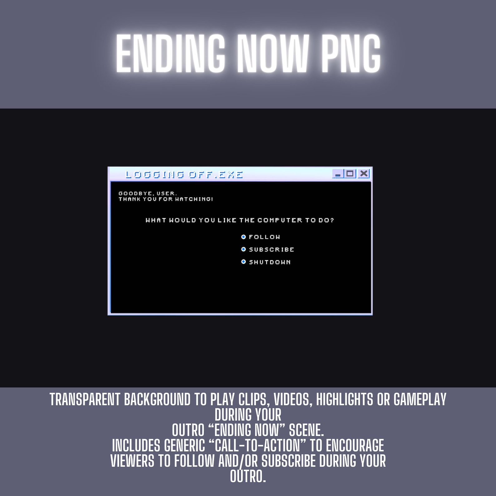 RETRO PC OVERLAY Package for Twitch, Streaming, Youtube Cute Retro ...