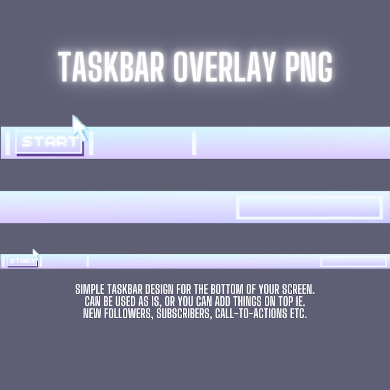 RETRO PC OVERLAY Package for Twitch, Streaming, Youtube Cute Retro ...