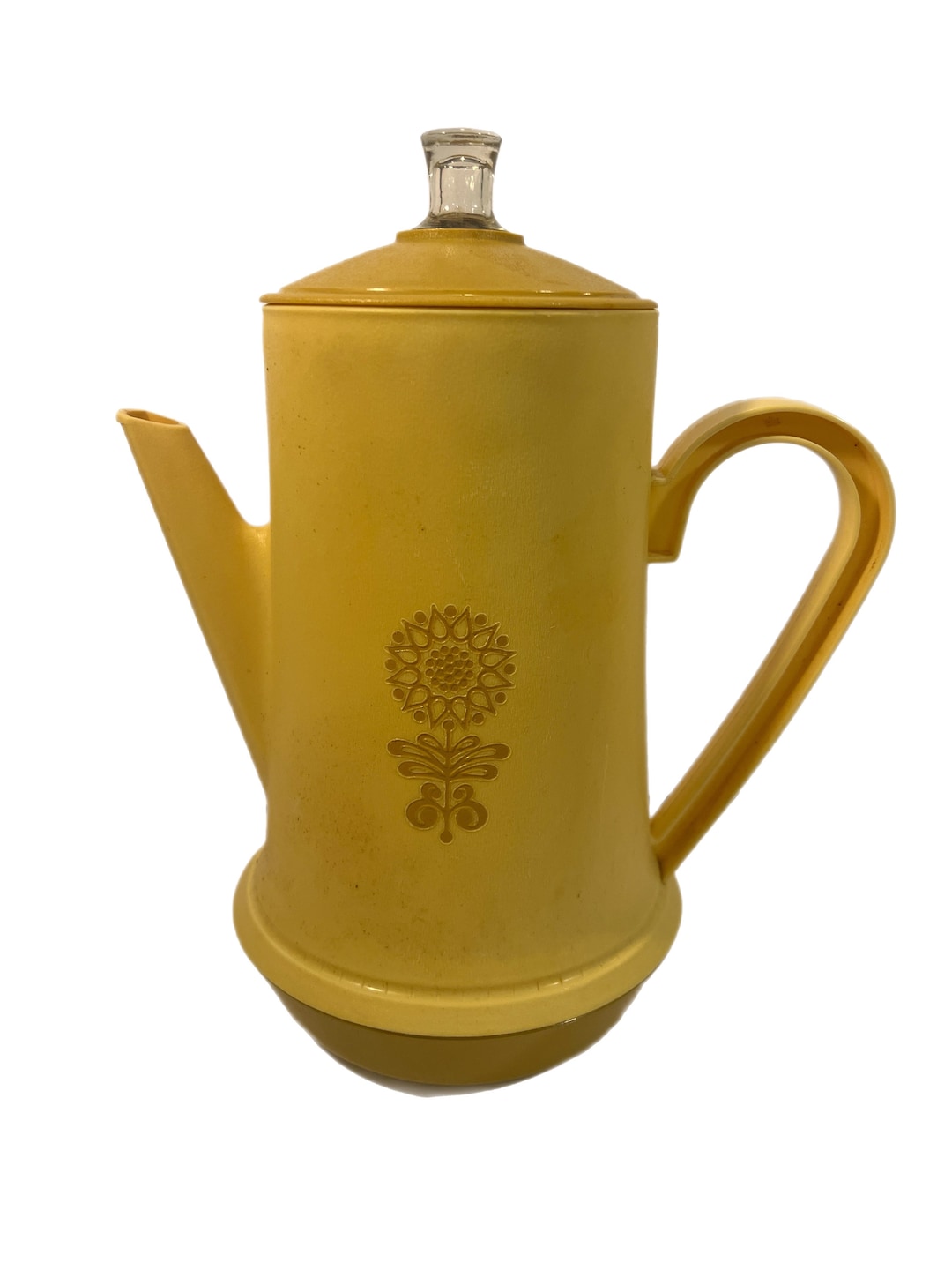 West Bend Percolator Sunflower Gold Yellow No 5938 Coffee Tea Carafe ...