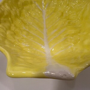 Vintage Portugal Cabbage Secla Majolica Yellow Serving Decorator Bowl ...