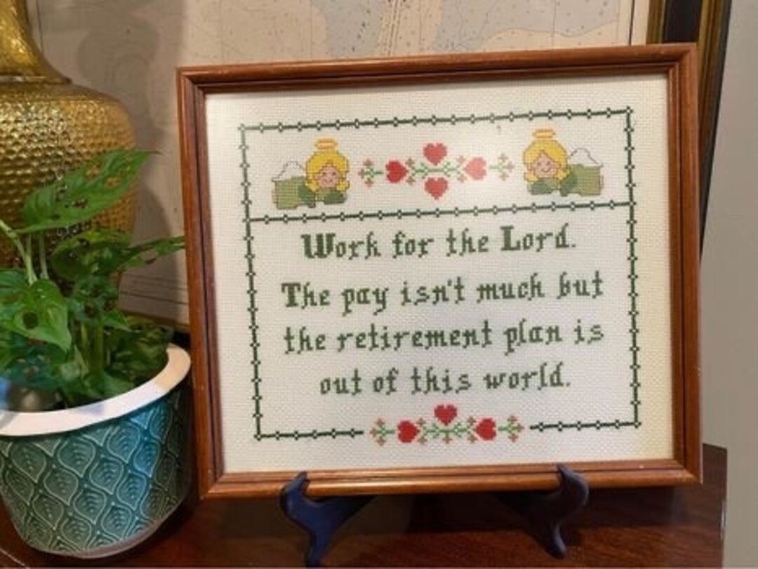 Biblical Religious Work for the Lord Retirement Cross - Etsy