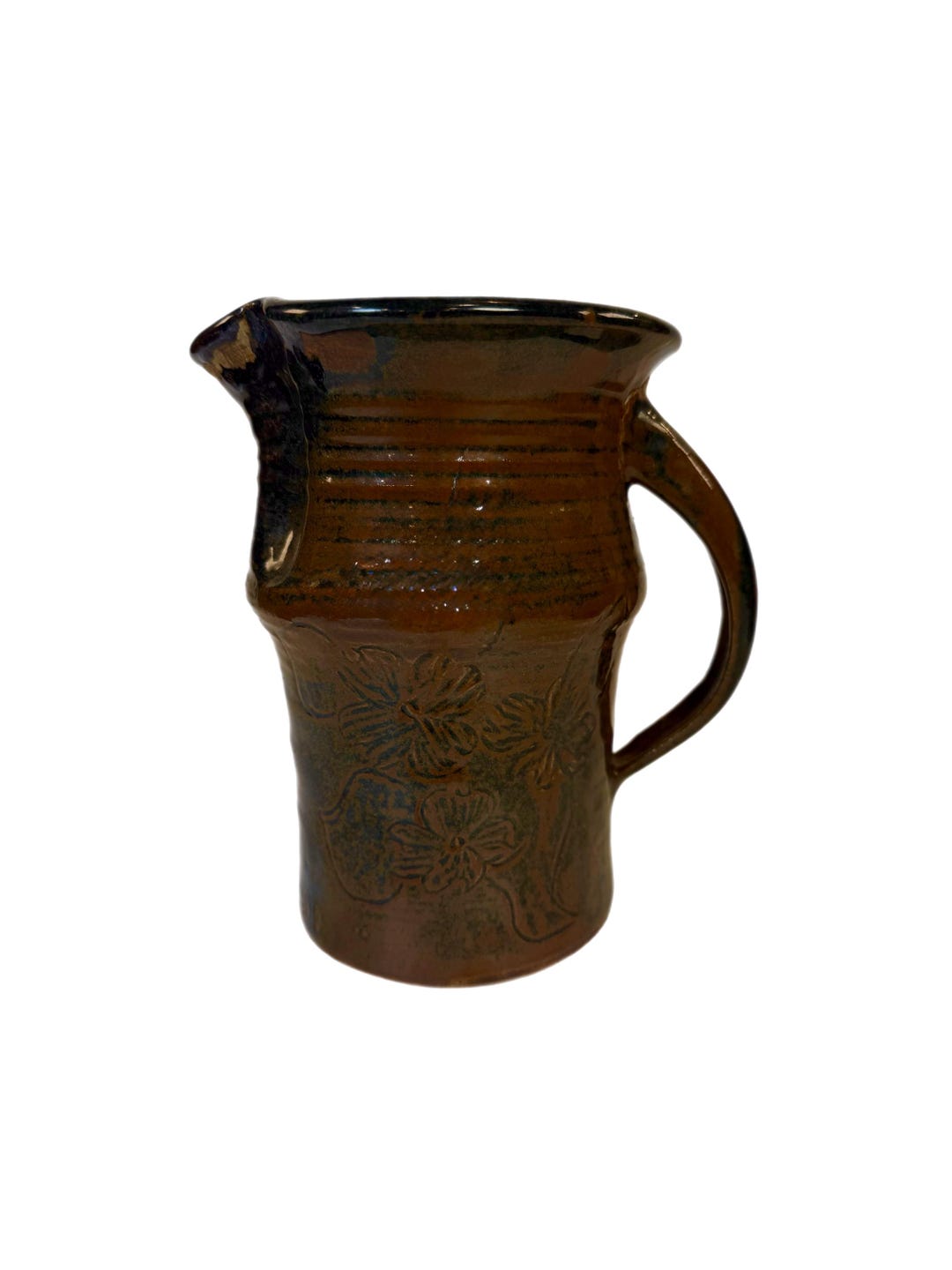 Pottery Pitcher | Rockhouse Signed Ken Poole | Seagrove NC Southern ...